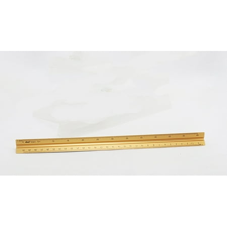 Triangular ruler scale drawing ruler large scale ruler 1 piece gold ...