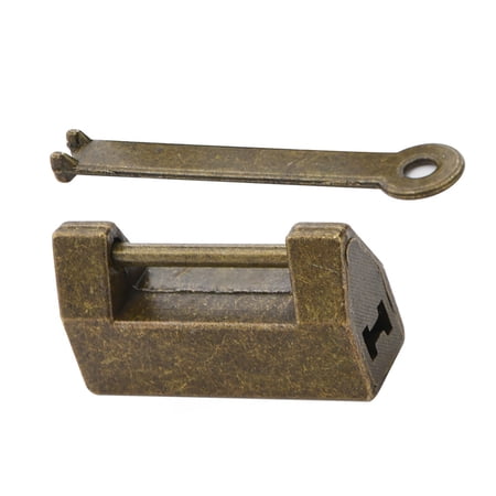 juguse Padlock Household Supplies Retro Lock Vintage Mini with Key ...