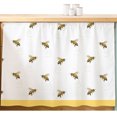 Bees Small Cabinet Curtains 10"W x 11"L, Spring Summer Animals Printed ...