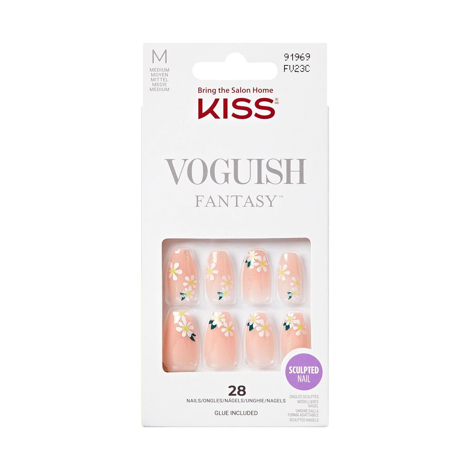 Click here for Kiss Voguish Fantasy Nails - Fake Nails  Medium M prices
