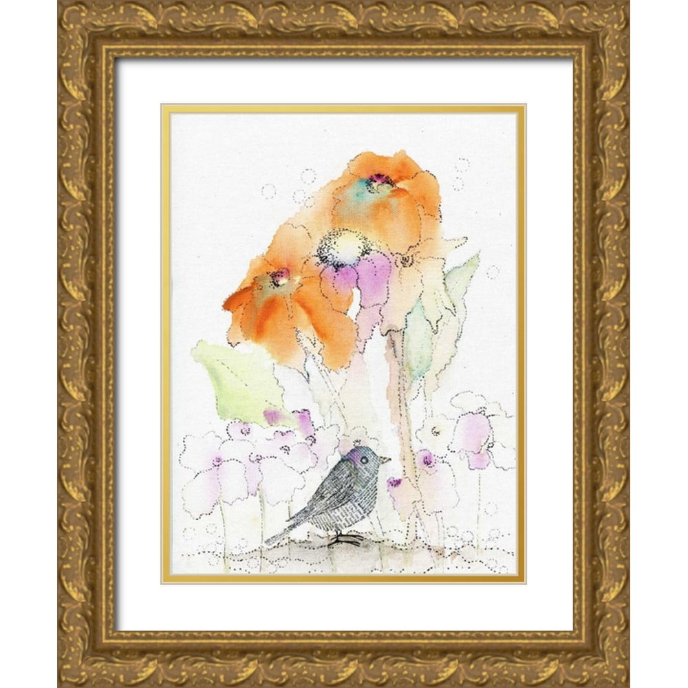Ogren, Sarah 19x24 Gold Ornate Wood Framed with Double Matting Museum Art Print Titled - Bird ...