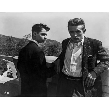 James Dean Posed in Black Sequin Suit and White Collar Shirt with ...