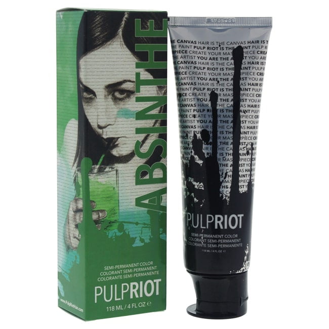 Pulp Riot Semi-Permanent Hair Color for Unisex, Absinthe Green 4 oz ...