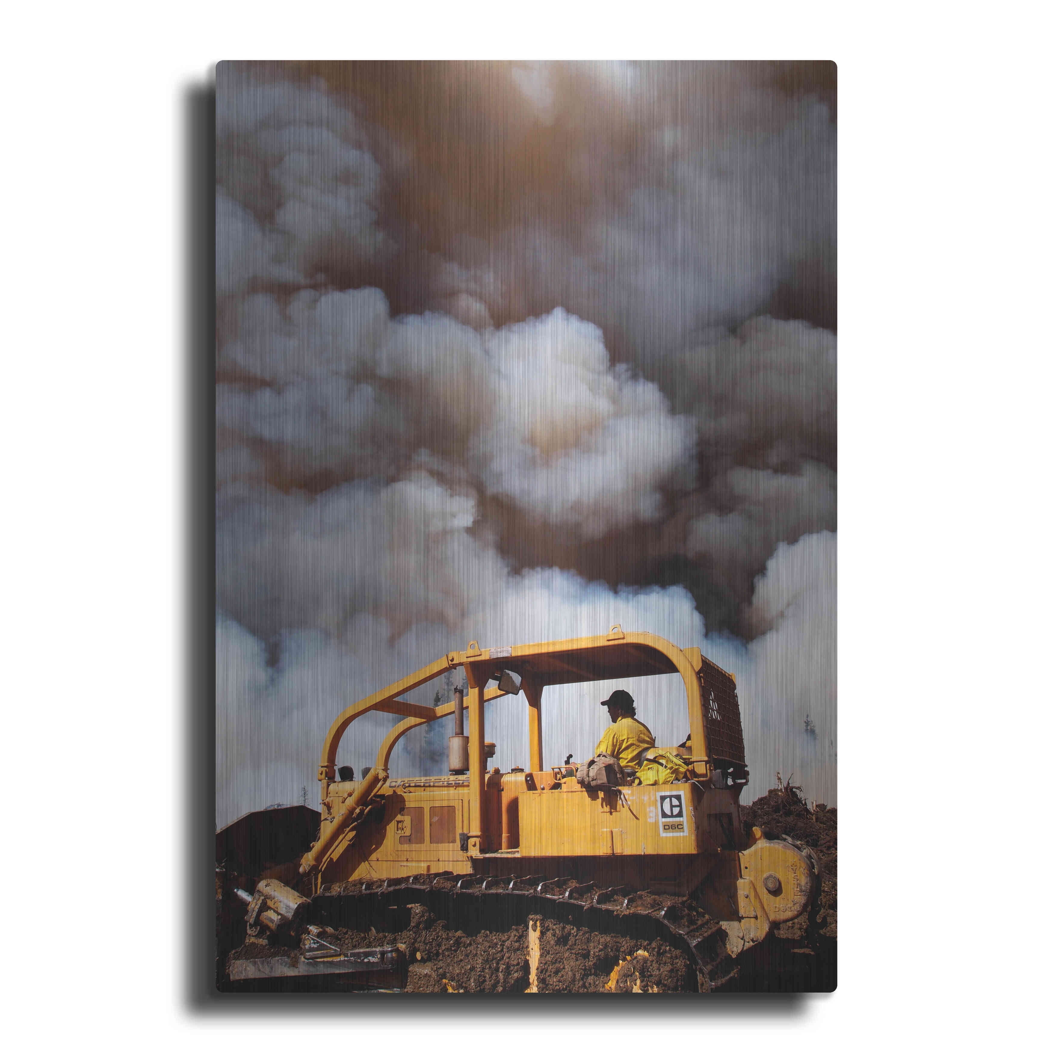 Luxe Metal Art 'Dozer' by Thomas Haney, Metal Wall Art, 16"x24 ...