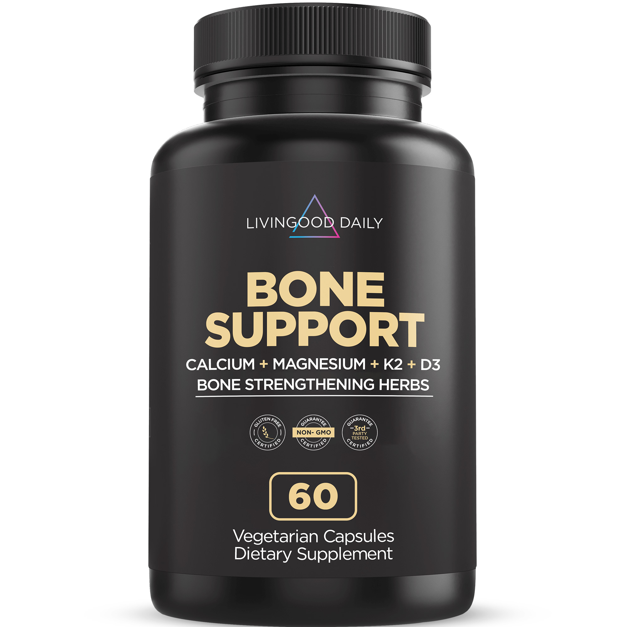 Livingood Daily Bone Support, 60 Capsules - Premium Bone Health ...