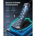 ORICO USB 3.0 Hub, 7 Port 5Gbps Multi Port Adapter for Laptop with 1 ...