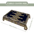 Chilfamy Gold Embroidery Zigzag Border Rectangle Dining Tablecloth ...