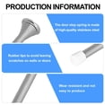 6PCS Wall Mounted Chrome Spring Door Stops, Metal Door Stoppers with ...