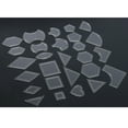 Set Of 54 Acrylic Ruler Quilt Patchwork Template Quilting Sewing Diy ...