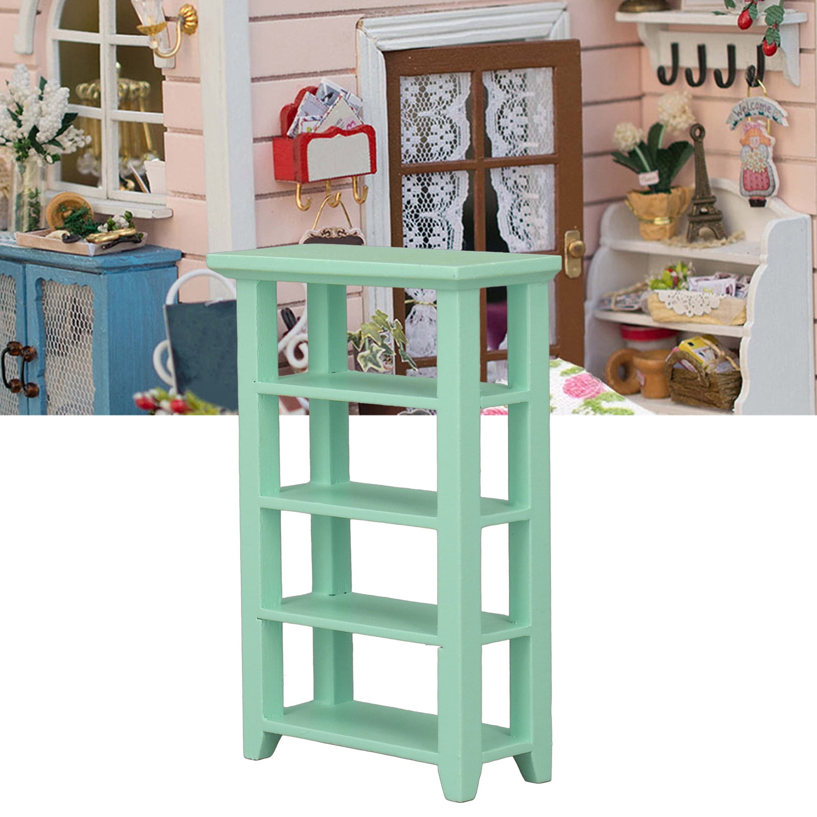Dollhouse Flower Stand Escala 1:12 4 Capas Miniatura De Madera ...