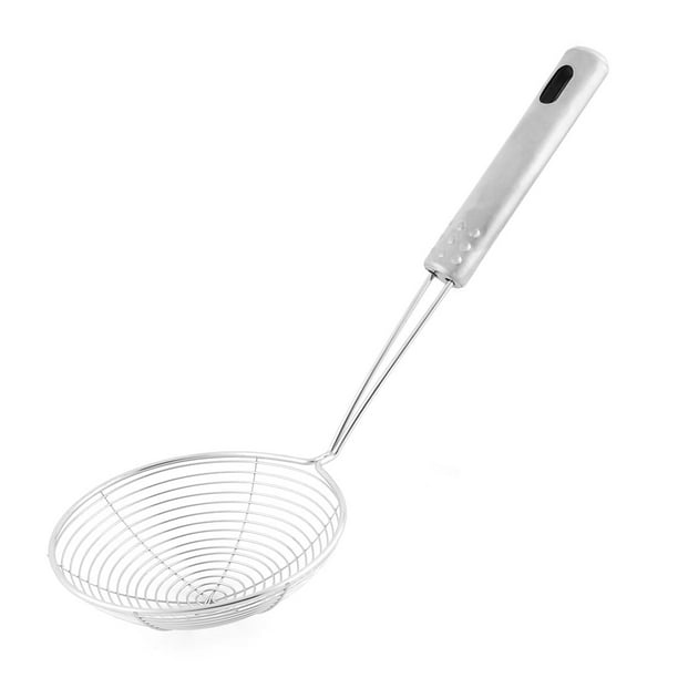 Kitchen Metal Wire Spiral Mesh Frying Skimmer Strainer Filter Ladle 6 ...