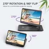 BOIFUN 17.5" Portable DVD Player with 15.6" Large HD Screen, 6 Hours ...