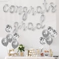 KatchOn, Silver Congrats Grad Balloons - Script, 16 Inch ...