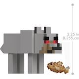 Minecraft 3.25-in Scale Hostile Wolf Action Figure & Accessory with ...