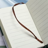 Mini Notebook Notepad with Ribbon Bookmark Elastic Strap Closure Wide ...