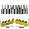 6.35mm Screwdriver Set, 10 Pcs Magnetic Drive Bits for Power Drill, For ...