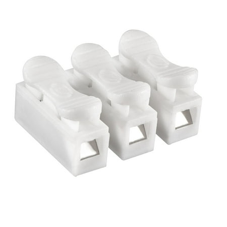 15pcs CH3 Spring Wire Connectors Electrical Cable Clamp Terminal Block ...