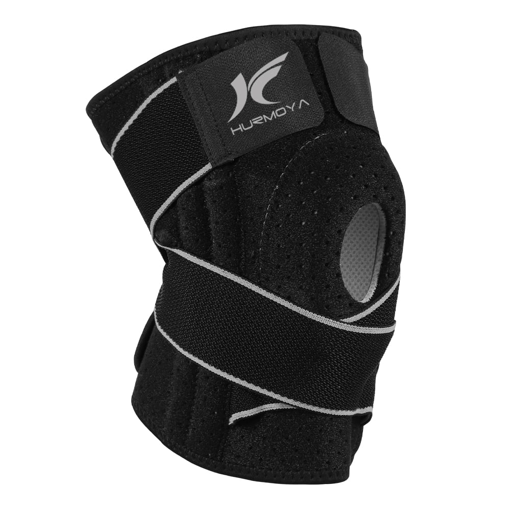 Hurmoya Knee Brace with Side Stabilizers & Patella Gel Pads, Adjustable ...