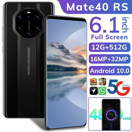 M40 Rs 6.1 Screen 12+512gb Dual Sim Smartphone Android Mobile Phones ...