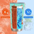 20oz Cute Sleeping Fox and Acorns Pattern Stainless Steel Tumbler ...