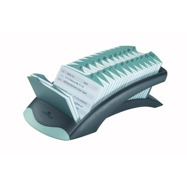 Rolodex Open Rotary Card Organizer with 500 2-1/4 x 4 Inch Cards and 24 ...