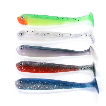 Electronicheart 6pcs/bag Fishing Lure Soft Plastic Life-like Swimbait ...