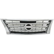 Grille Assembly Compatible With 2013-2015 Nissan Altima Sedan Chrome ...
