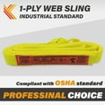 1-Ply Webbing Sling 1”x 20ft Lifting Straps 2Pack Heavy Duty Web Strap ...