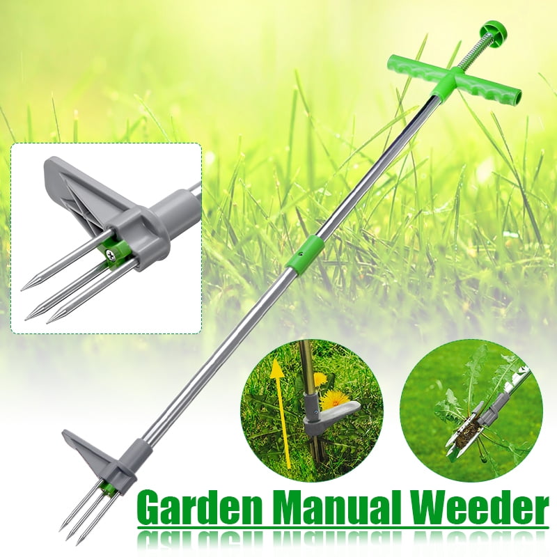 Stand Up Weeder 3.28Ft Long Stainless Steel Professional Root Remover ...
