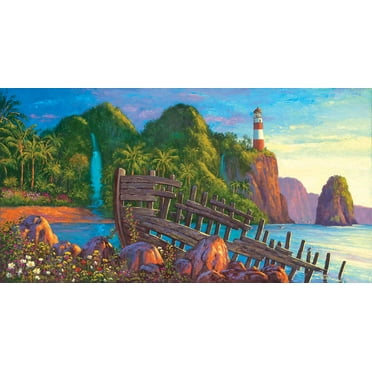 Educa Lighthouse at Rock Bay 4000 Piece Nautical & Coastlines Impossible Jigsaw Puzzle - Walmart.com