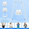 Easoger 4-in-1 Baby Swing Set with Foldable Metal Stand for Indoor ...