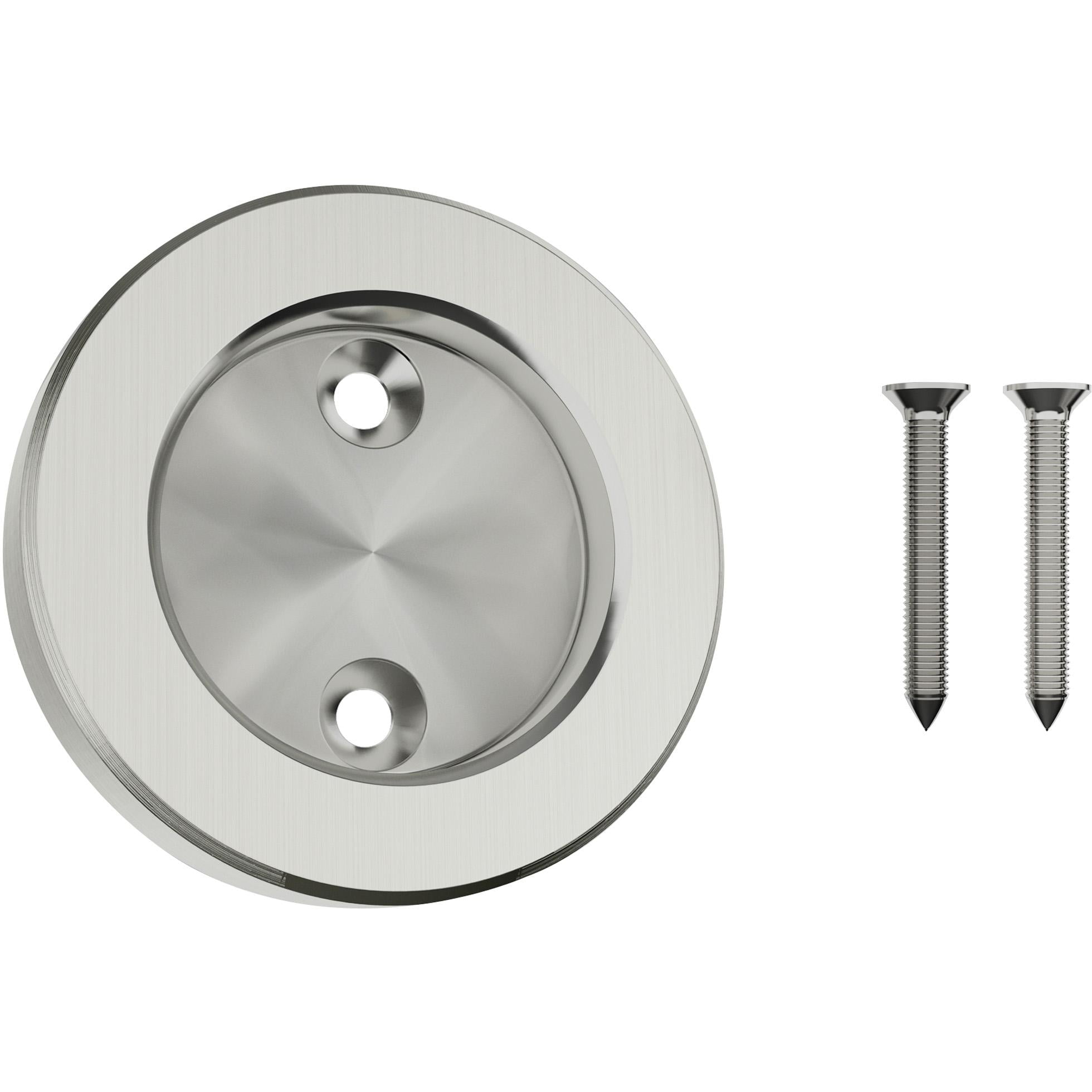 Sliding Door Round Pull, 2 1/8 Inches, Satin Nickel by Stone Harbor ...