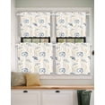 Watercolor Farm Dandelion Wheat Short Blackout Curtains 30 Inch Long ...