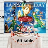 Peter Pan Backdrop Banner Party Supplies Poster Movie Theme Background ...
