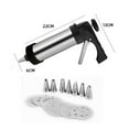 Stainless Steel Cookie Press Gun Kit - Baking Set for Decorating ...