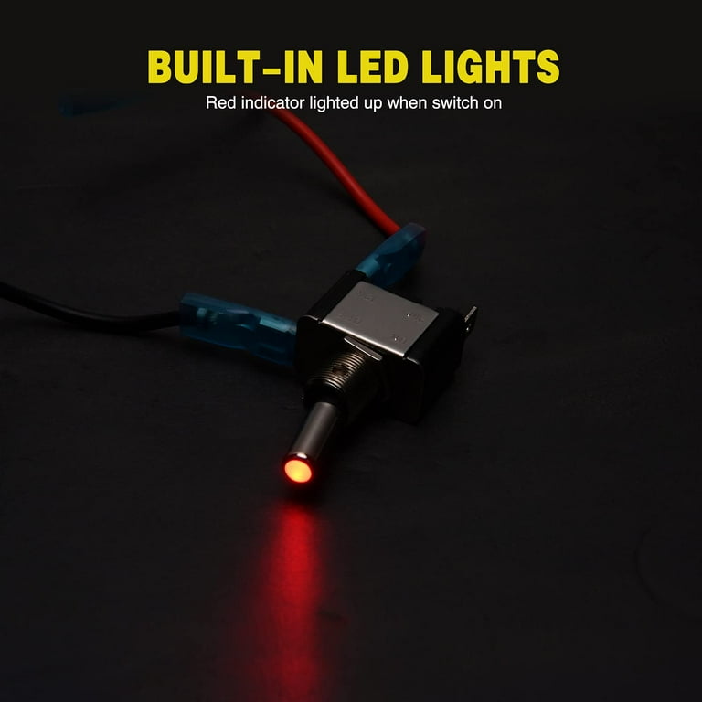 Nilight 5PCS 12V LED Toggle Switch Heavy Duty 20A Switch Nilight 5PCS 12V LED Toggle Switch Heavy Duty 20A Switch
