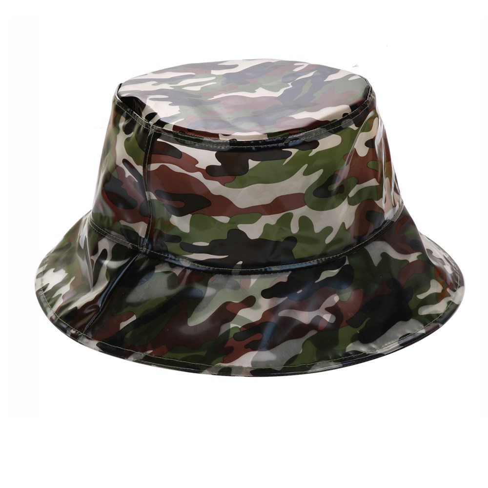 Super Soft PVC Bucket Hat Foldable Black Camouflage - Walmart.com