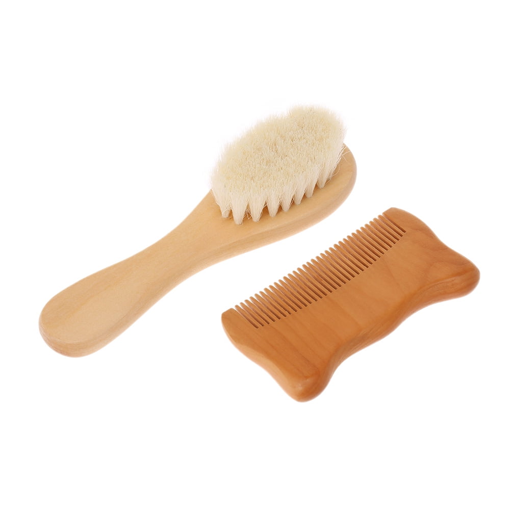 Click here for Yeacher 2pcs/Set Baby Hair Brush Comb Natural Wool... prices