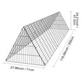 KFFKFF 118.1x28x24.2 inch Outdoor Chicken Tunnel Portable Chicken ...