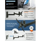 Mount-It! Full Motion Monitor Wall Mount | Fits 19-30 Inch Screens ...