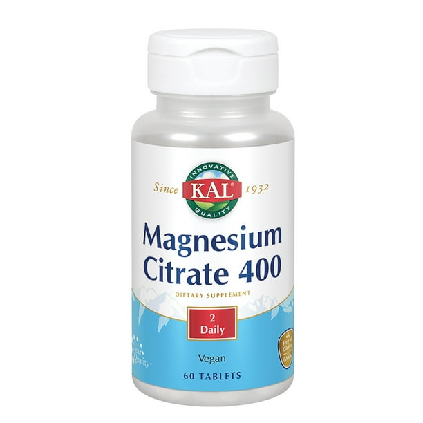 KAL Magnesium Citrate 400 mg | Healthy Muscle, Nerve & Circulatory ...