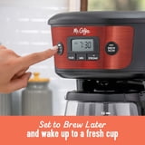 Mr. Coffee 12-Cup Programmable Drip Coffee Maker with Strong Brew ...