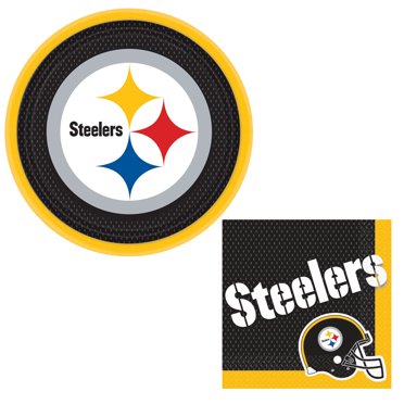 Pittsburgh Steelers Party Supplies Tailgating Kit, Serves 8 Guests ...