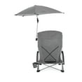 Sport-Brella, Outdoor UPF 50 Umbrella Beach Chair, Gray - Walmart.com