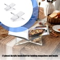 Strong Acrylic Book Rack For Heavy Books And Magazines Easy Assembly ...