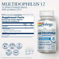 Solaray Multidophilus 12 Strain Probiotic, 20 Billion CFU, Gut Health ...