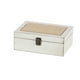 DecMode White Wood Decorative Box with Hinged Lid, 2 Count - Walmart.com