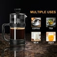 Baalaka French Press Coffee Tea Maker 11.8oz, Stainless Steel Filter ...