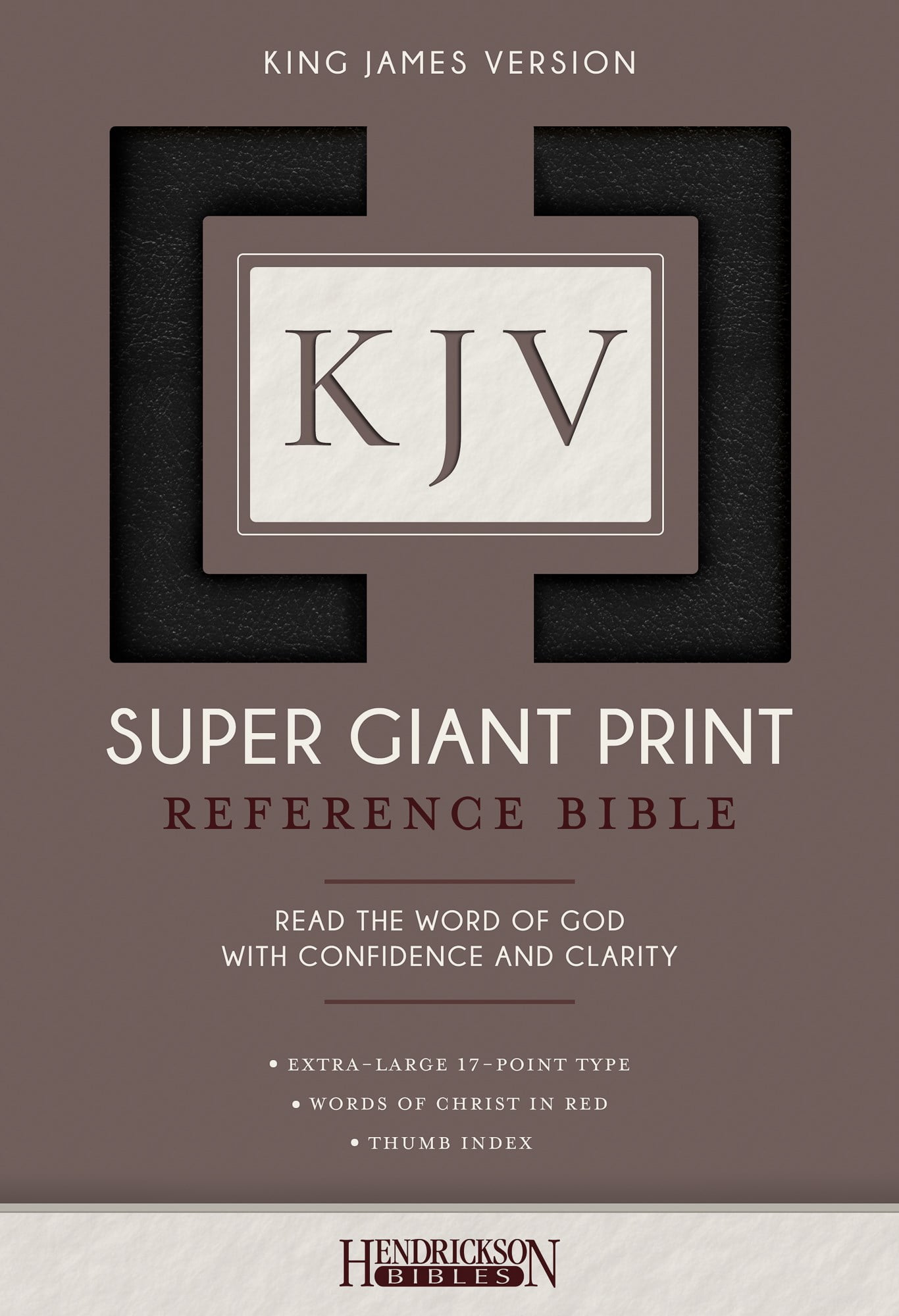 KJV Super Giant Print Reference Bible-Black Imitation Leather Indexed ...