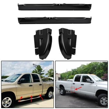 KOJEM Rocker Panels Fit for 2002-2009 Dodge Ram 1500 2500 3500 4 Door ...